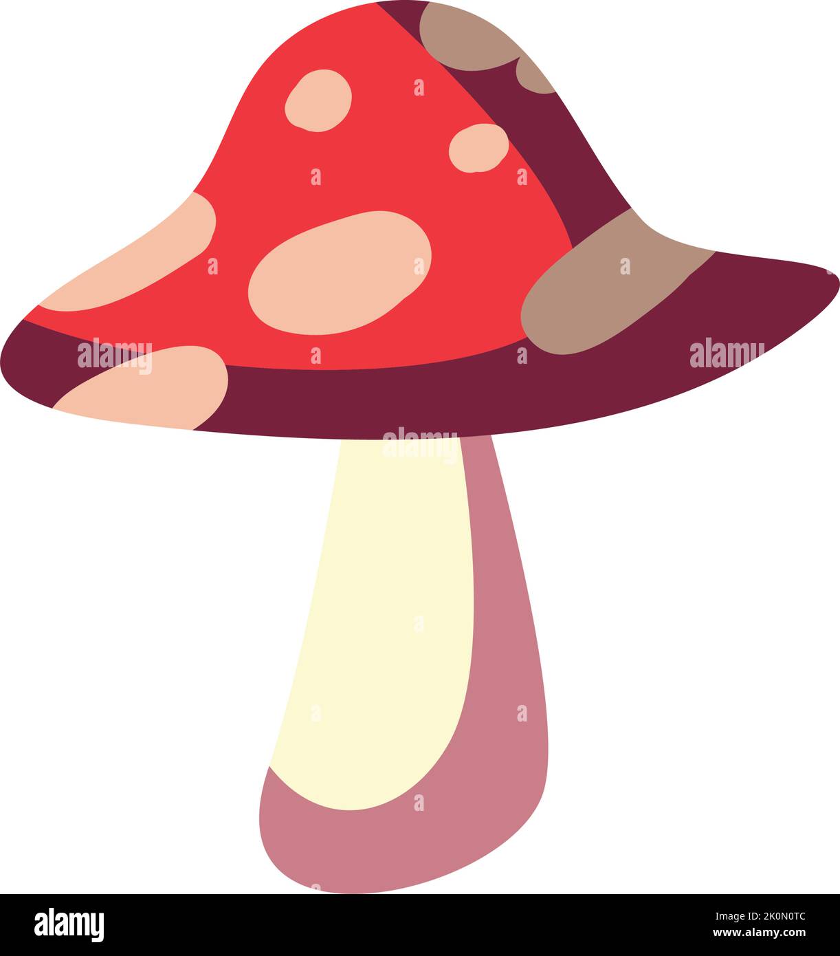 flat bright fungus Stock Vector Image & Art - Alamy