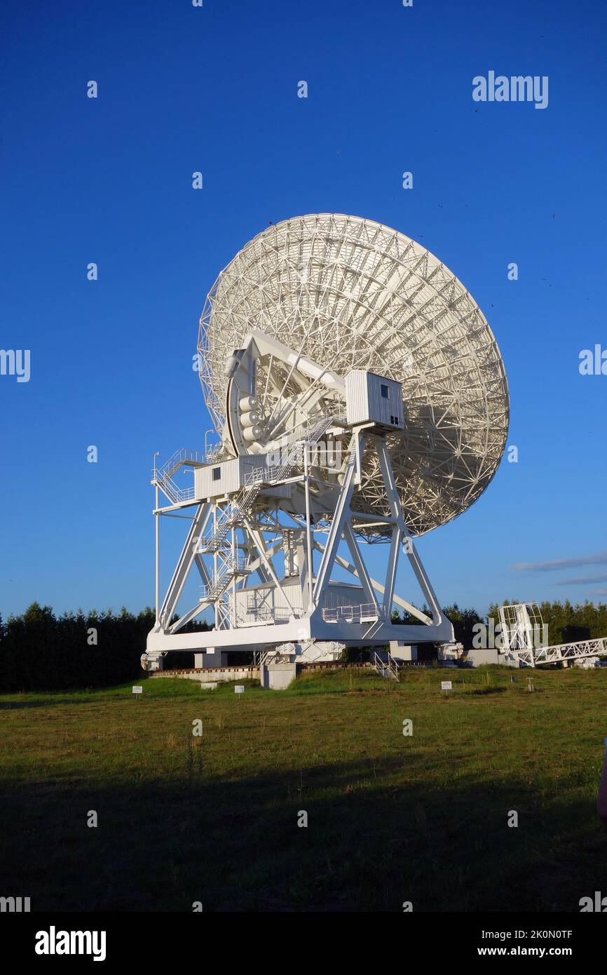 radio telscope used at astronomical observatory in Torun, Poland Stock ...