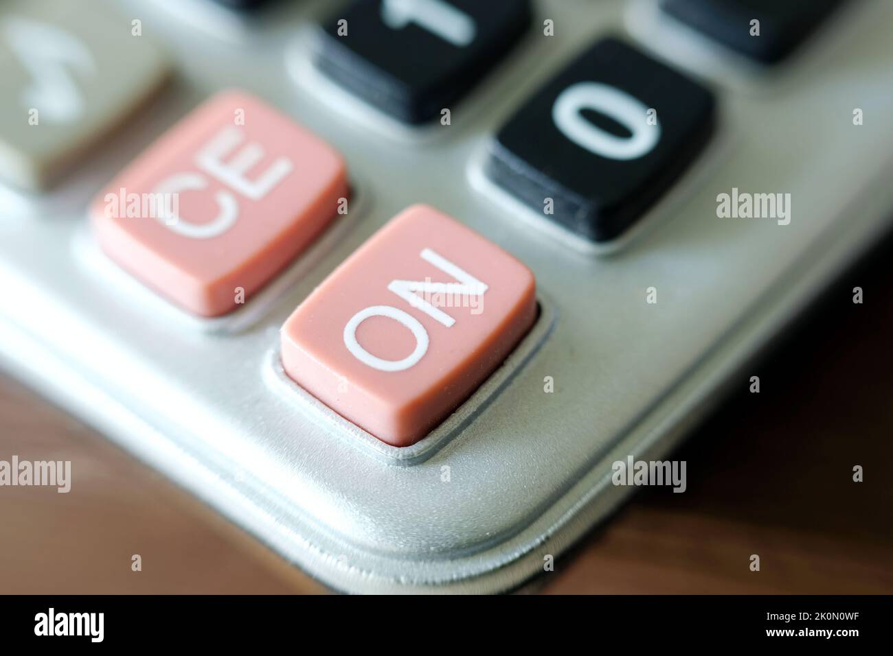 Push button calculator hi-res stock photography and images - Alamy