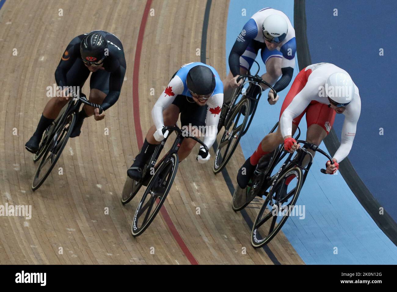 Tyler RORKE of Canada & Joe TRUMAN of England in the Men's Keirin ...