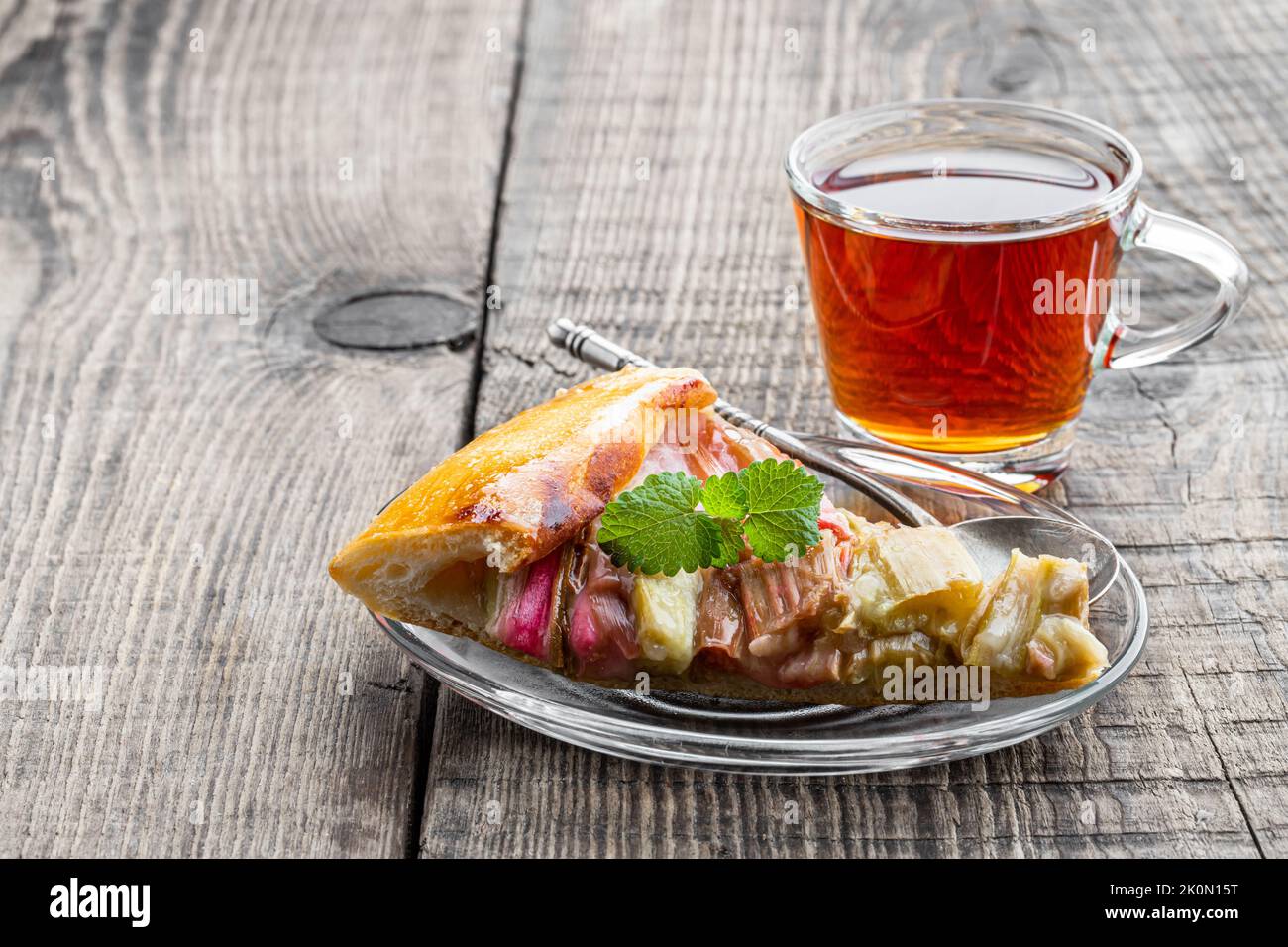 Piece tasty homemade rhubarb hi-res stock photography and images - Alamy