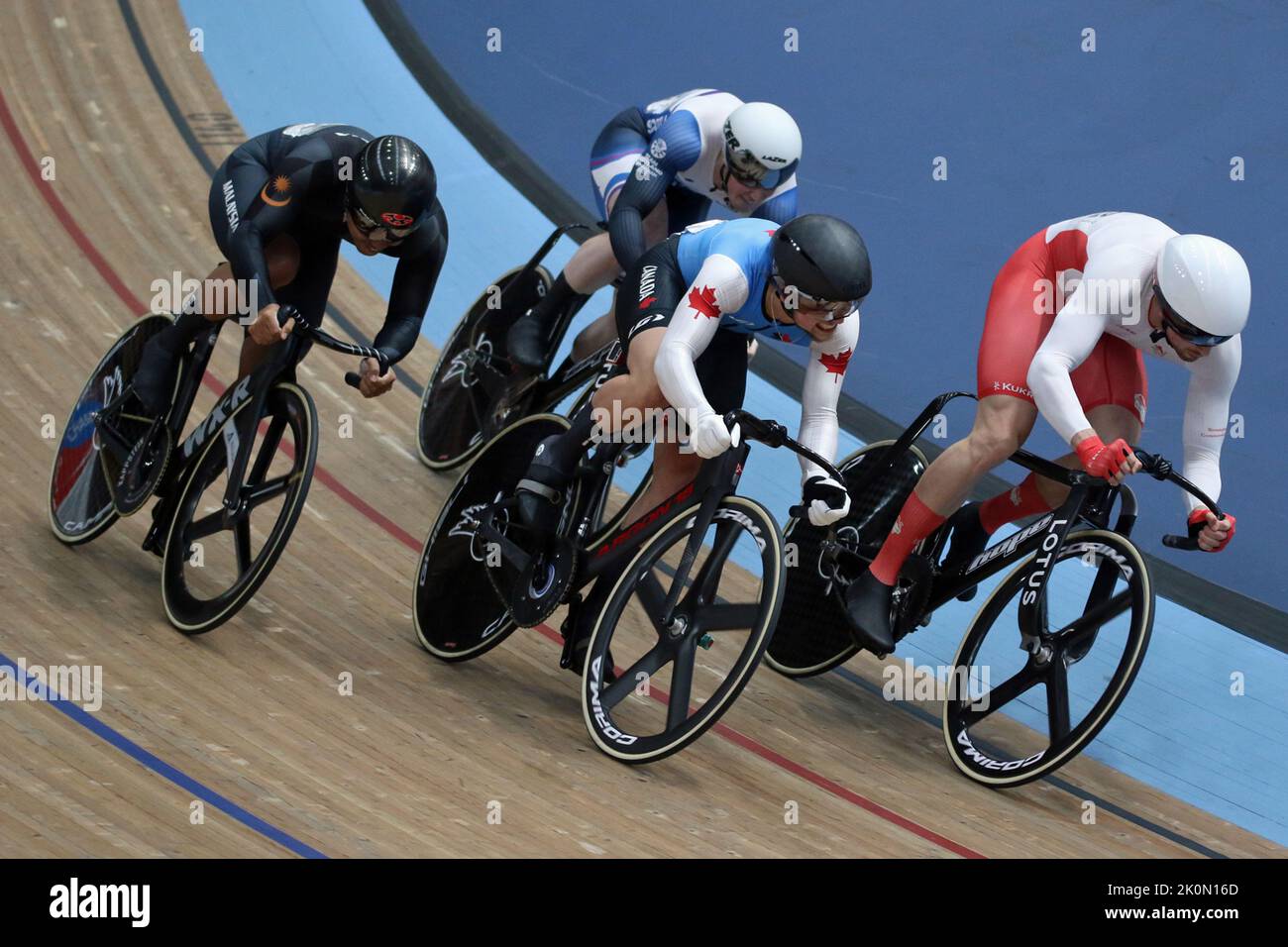 Tyler RORKE of Canada & Joe TRUMAN of England in the Men's Keirin ...