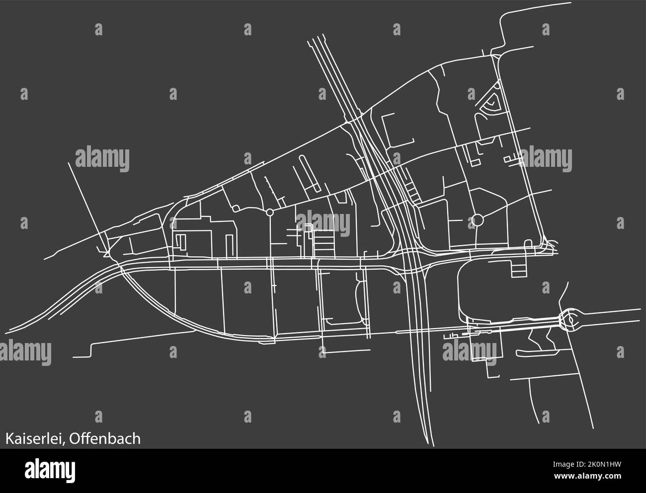 Map of offenbach Stock Vector Images - Alamy