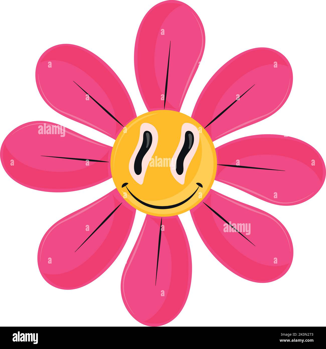 smile flower 90s modern Stock Vector Image & Art - Alamy