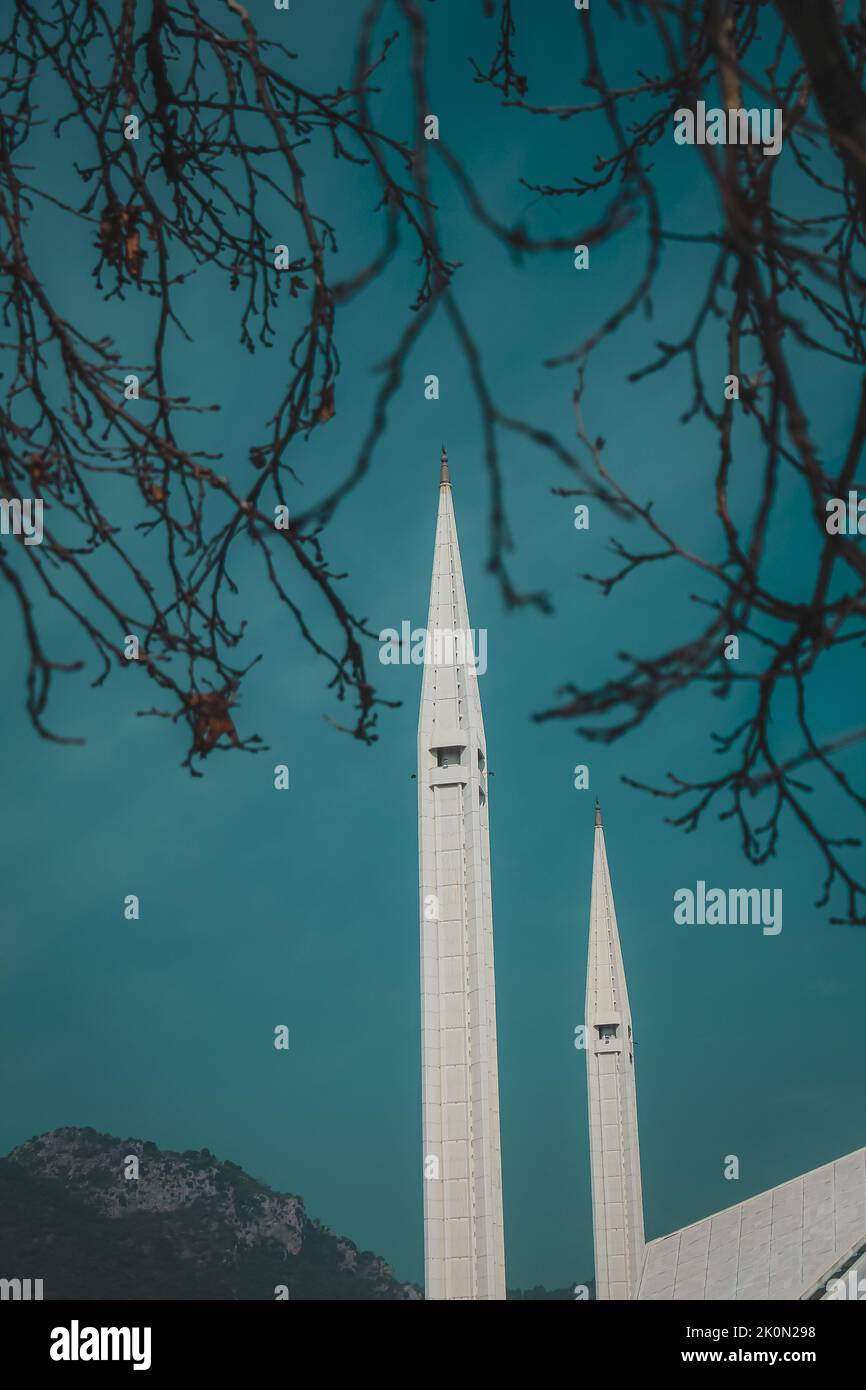 The towers of Faisal Mosque in Islamabad Pakistan Stock Photo - Alamy