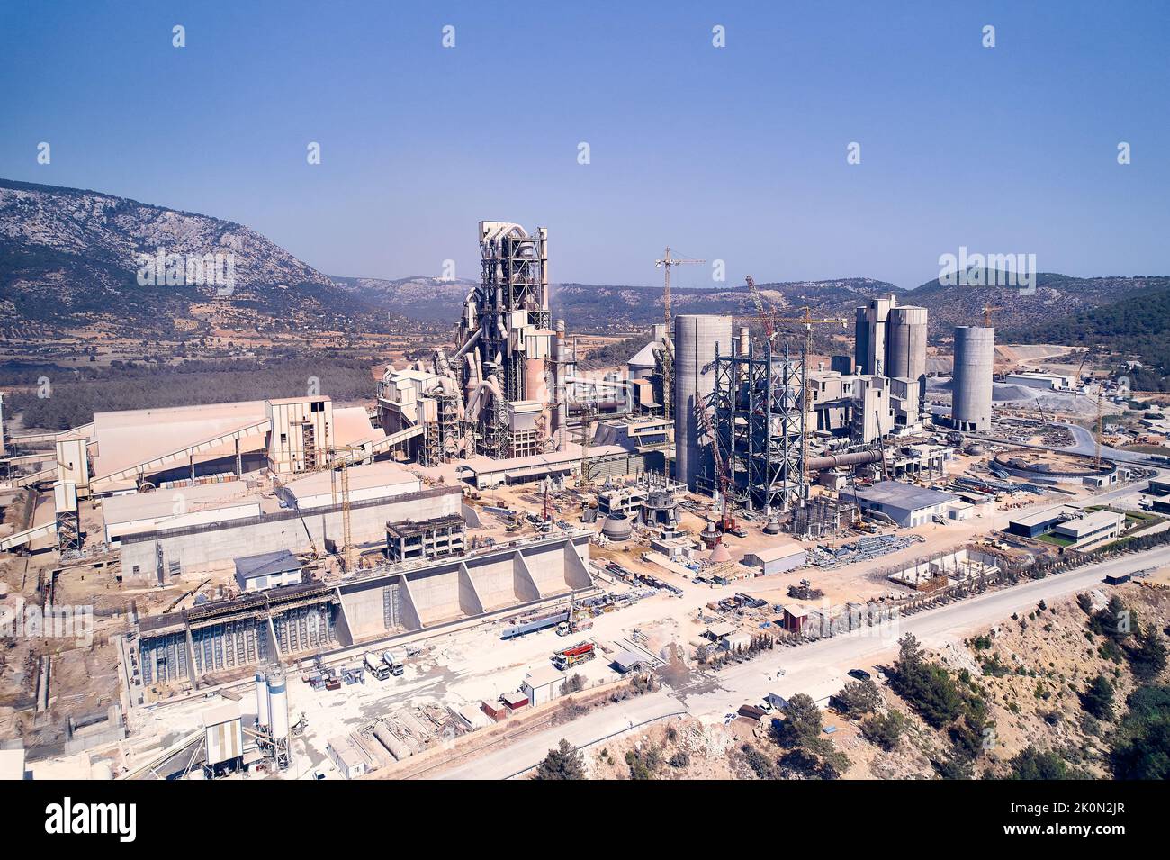 Cement producing plant Stock Photo - Alamy