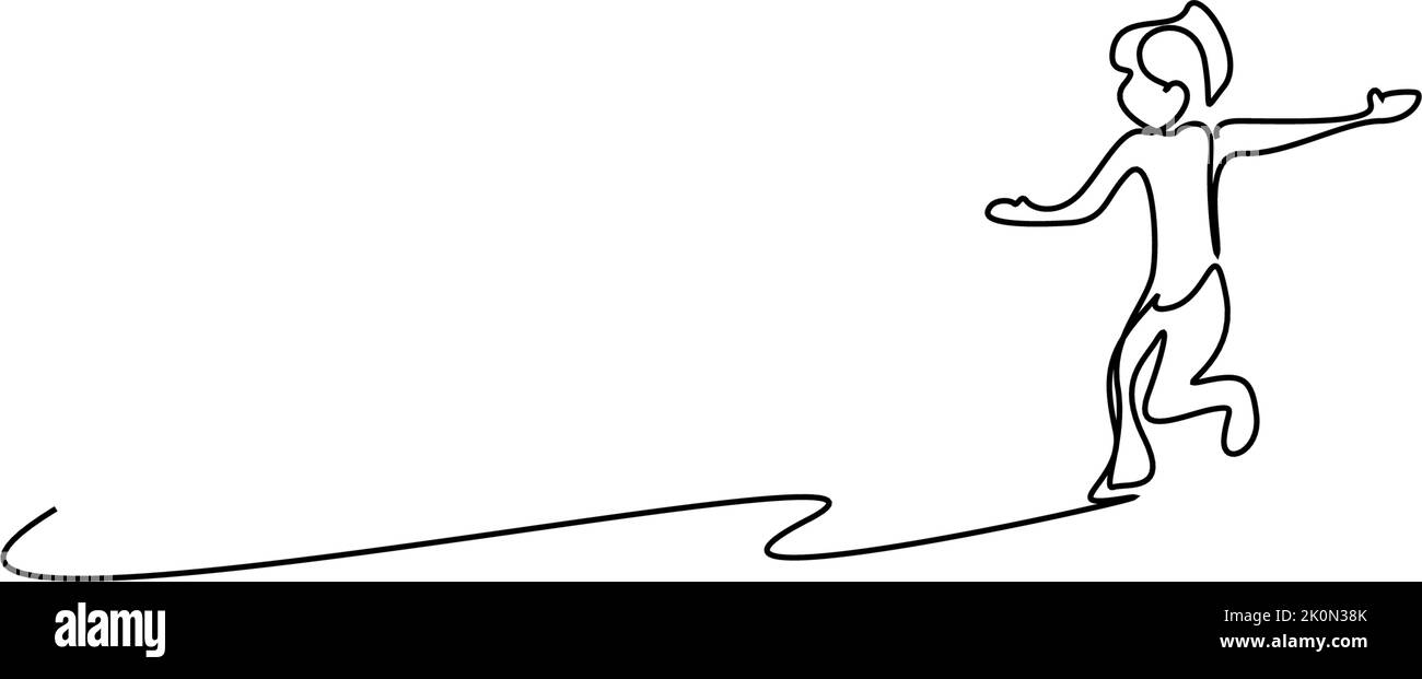 little girl having fun outside Stock Vector Image & Art - Alamy