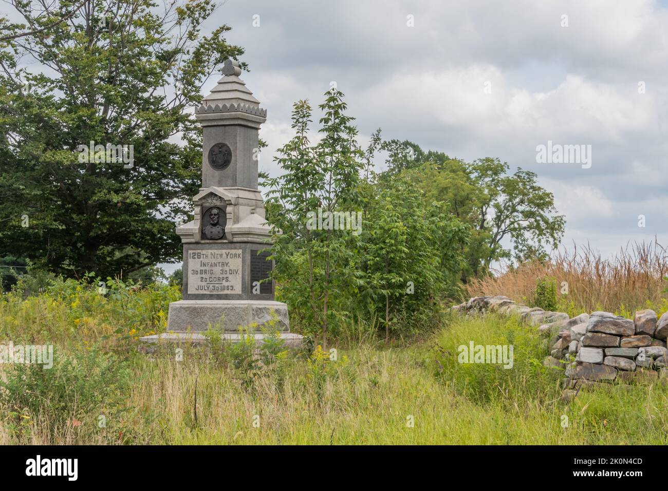 The 126th NY Infantry Regiment Monument, Gettysburg National Military ...