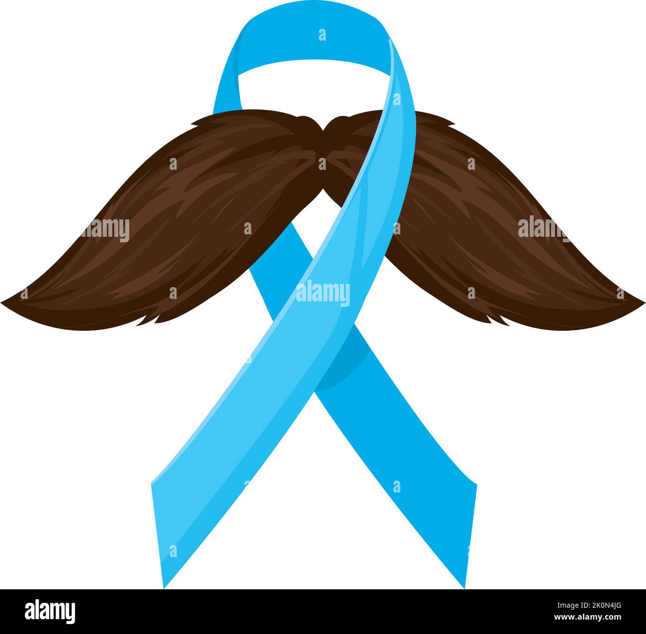 Blue ribbon mustache on Stock Vector Images - Alamy