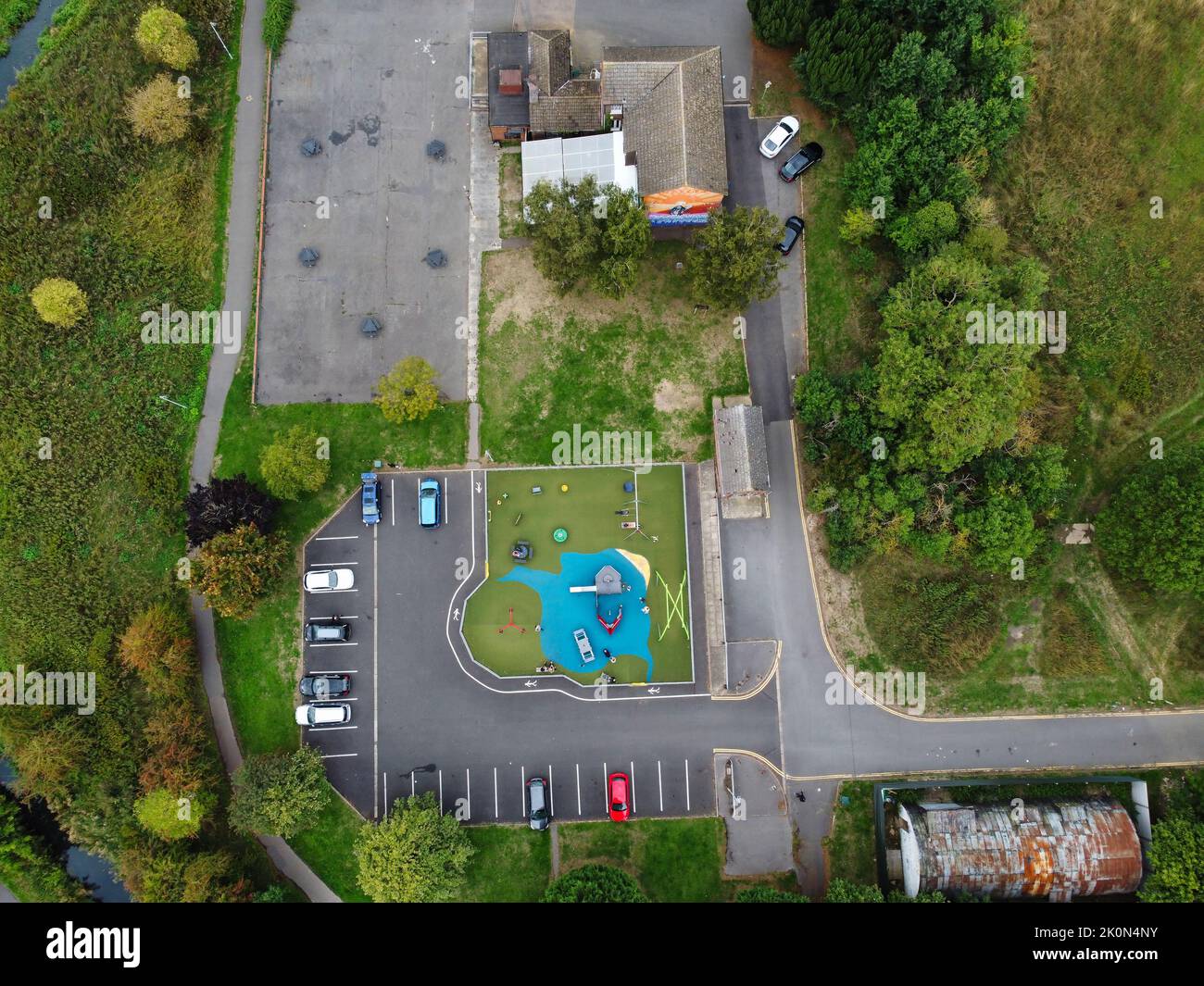 Aerial View of Children Playground at Local Park Stock Photo - Alamy