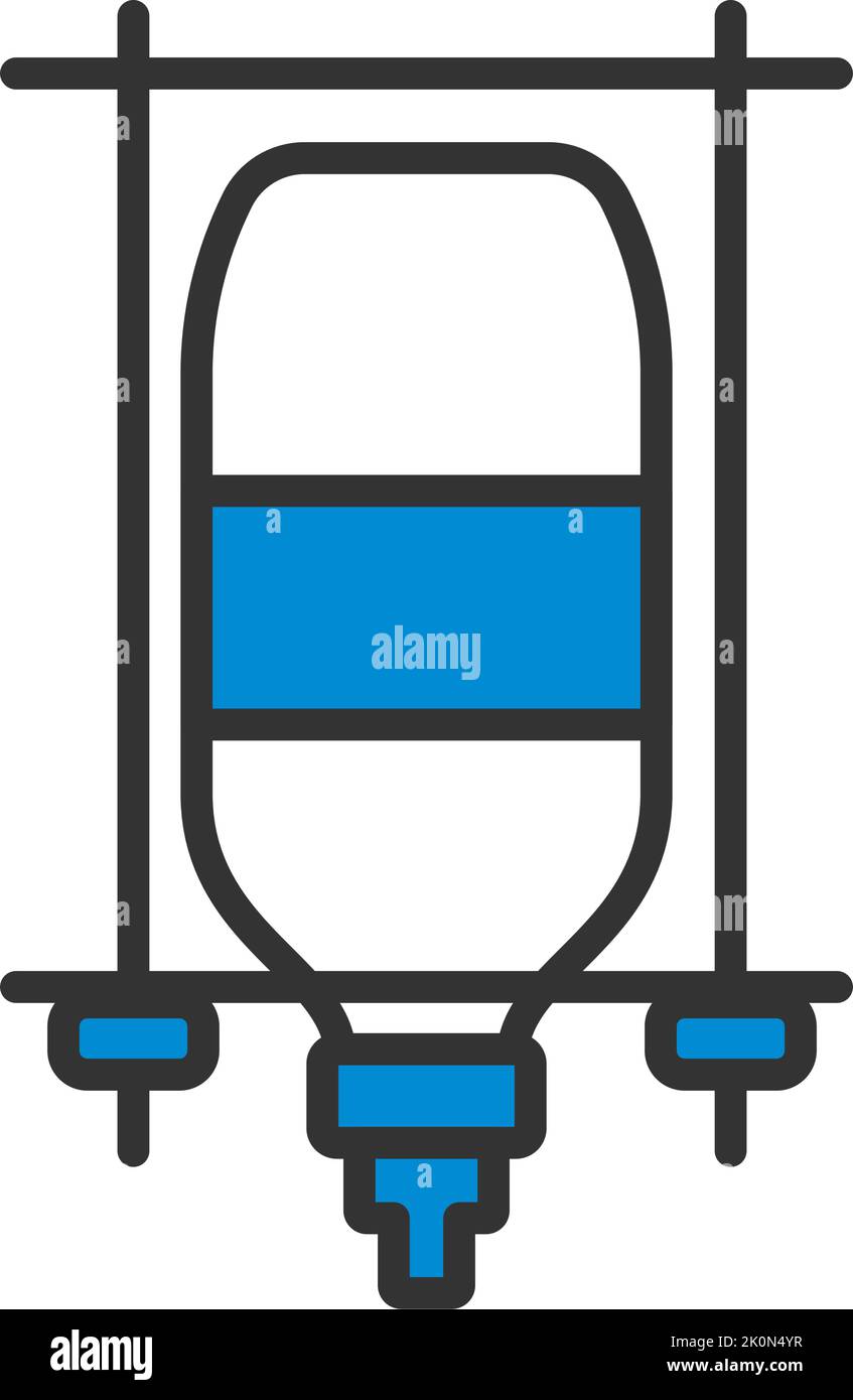 Drop Counter Icon. Editable Bold Outline With Color Fill Design. Vector ...