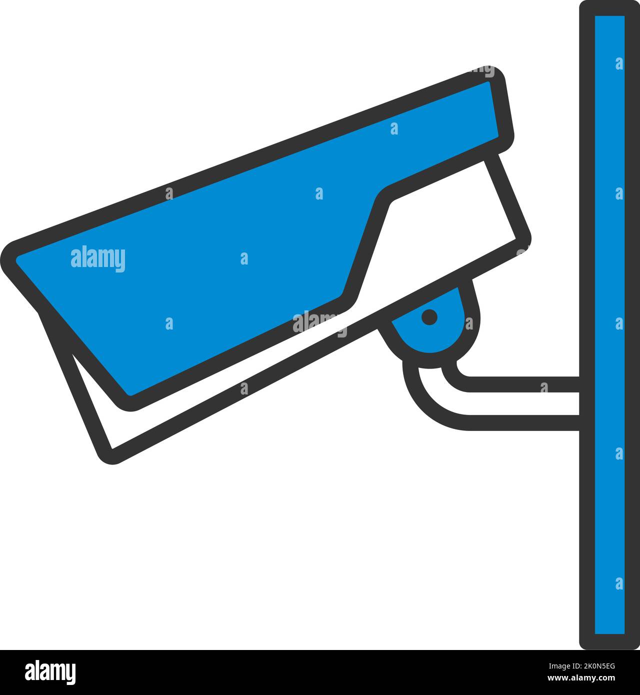 Security Camera Icon. Editable Bold Outline With Color Fill Design ...