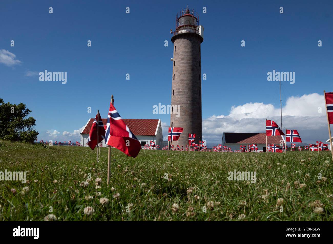 The Lista Lighthouse located in Agder, Norway Stock Photo - Alamy