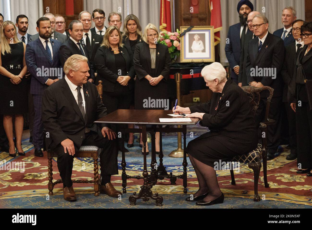 Ontario Lieutenant Governor Elizabeth Dowdeswell and Premier Doug Ford ...
