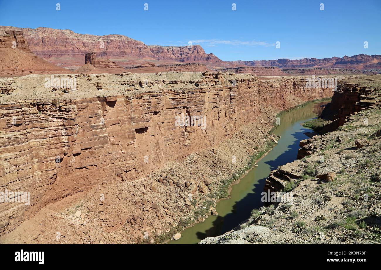 Cliffs of Marble Canyon - Page, Arizona Stock Photo - Alamy