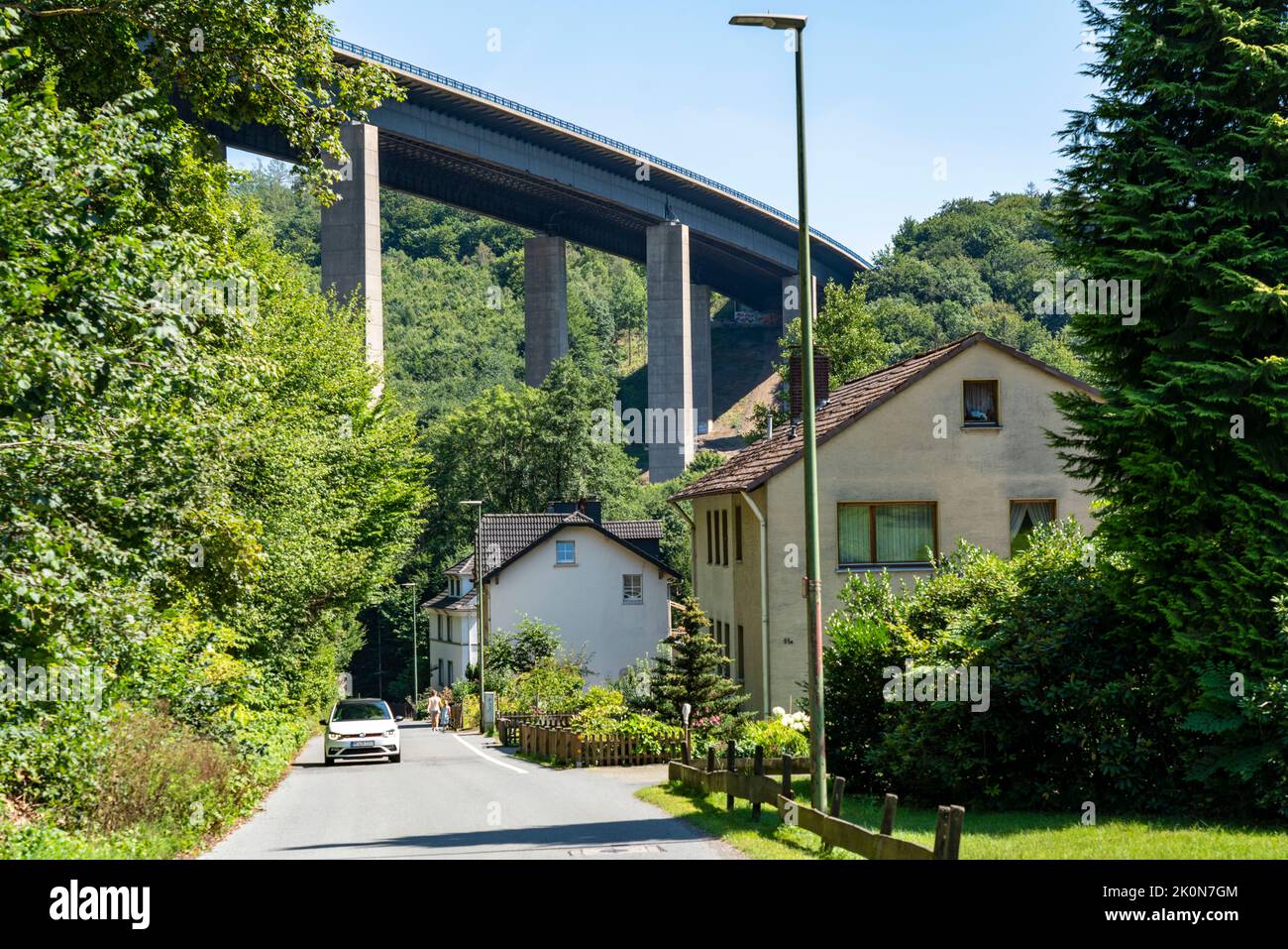 A45 motorway, the Rahmede viaduct, which is totally closed due to ...