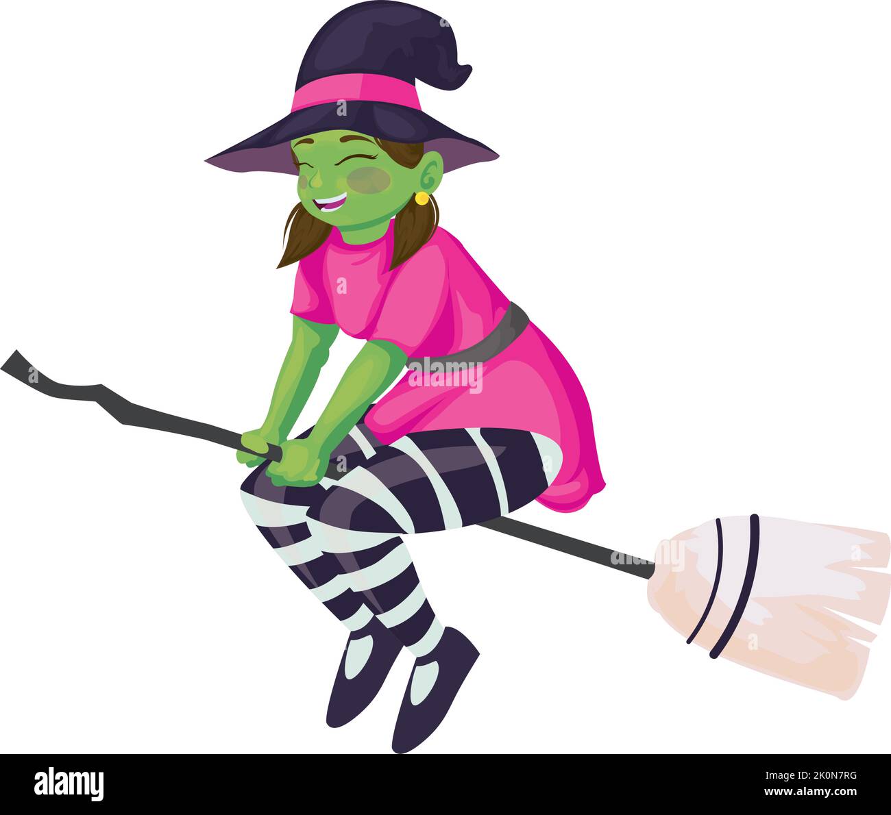 happy witch design Stock Vector Image & Art - Alamy