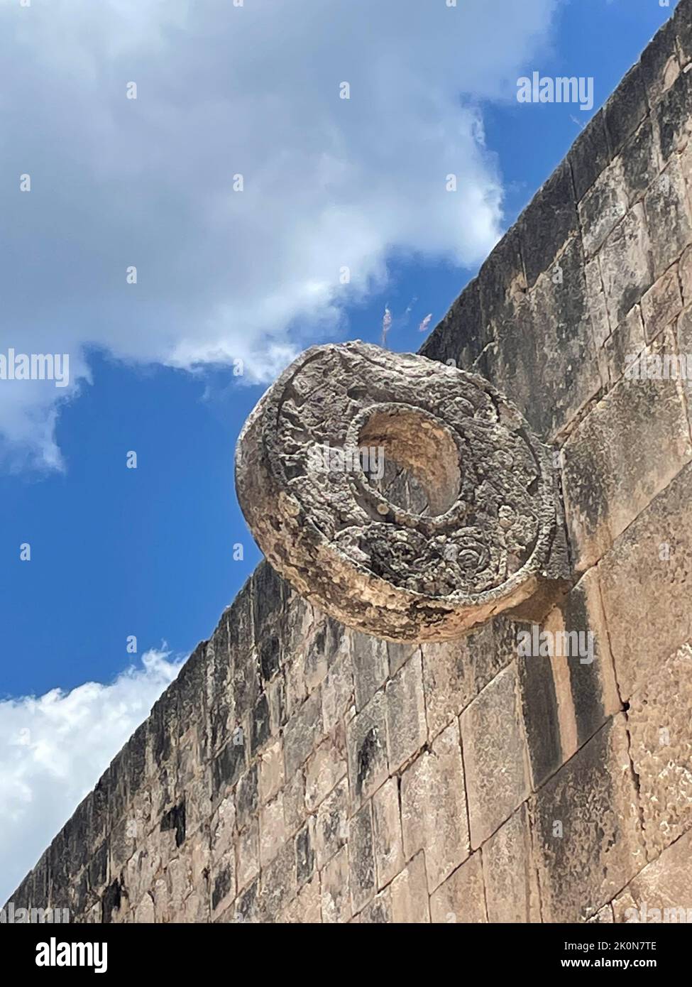 A closeup shot of a Mayan ball game stone ring Stock Photo - Alamy