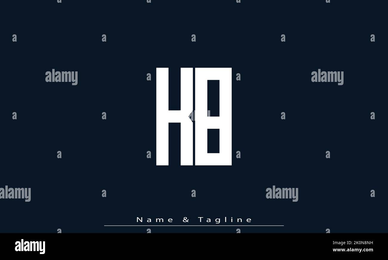 Alphabet Letters Initials Monogram Logo Kb Bk Stock Vector Image And Art Alamy