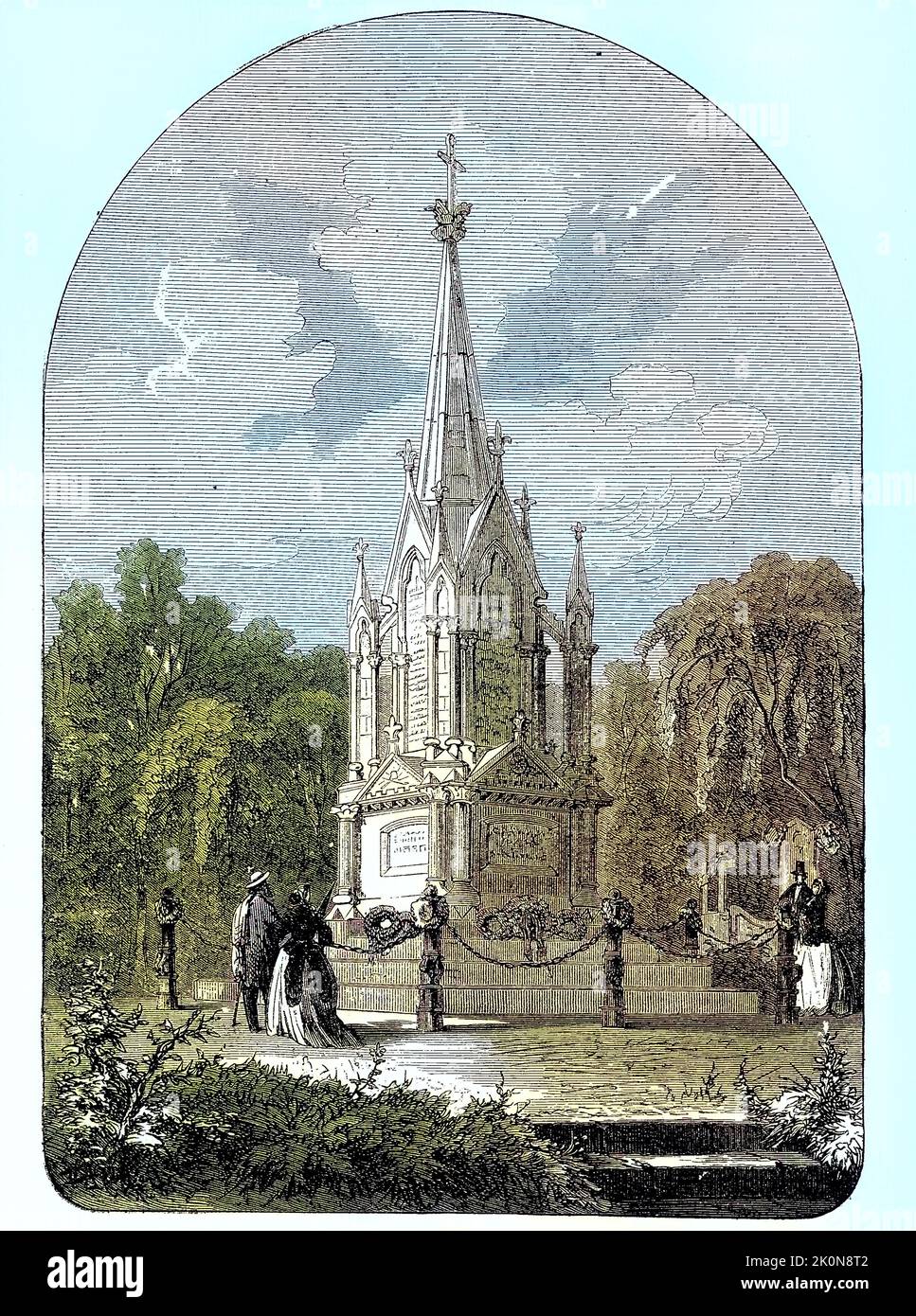 Denkmal im Arboretum für die in der Schlacht bei Langensalza am 27 ...