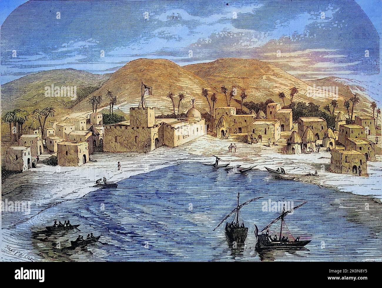 Fomboni, die drittgrößte Stadt der Komoren, Nordküste der Insel Moheli ...