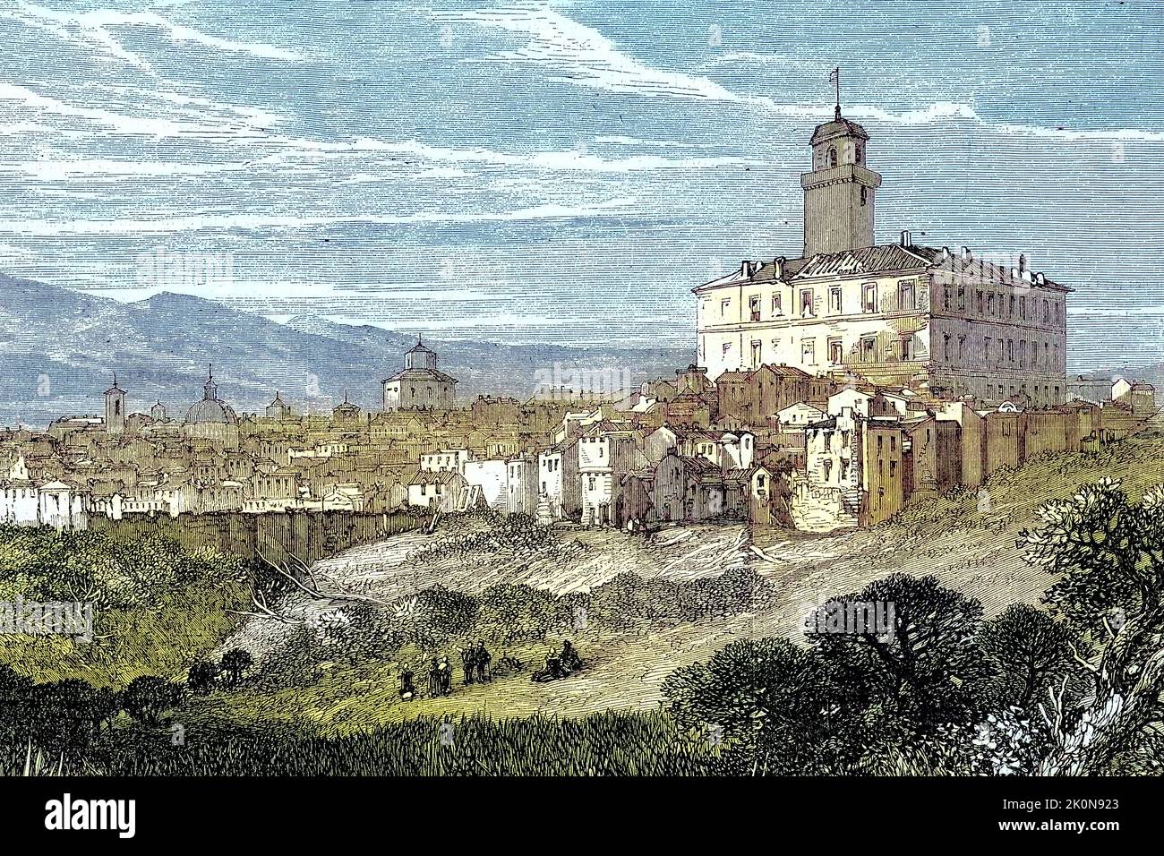 Monte Rotondo im Kirchenstaat, 1869, Rom, Italien / Monte Rotondo in ...