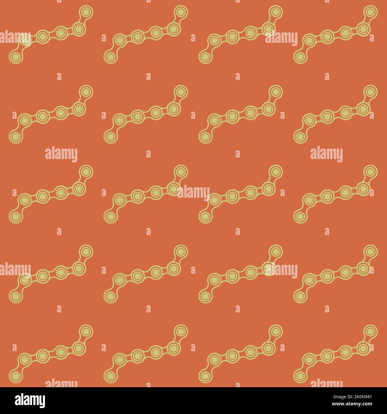 connected bike chain seamless repeating pattern vector illustration ...