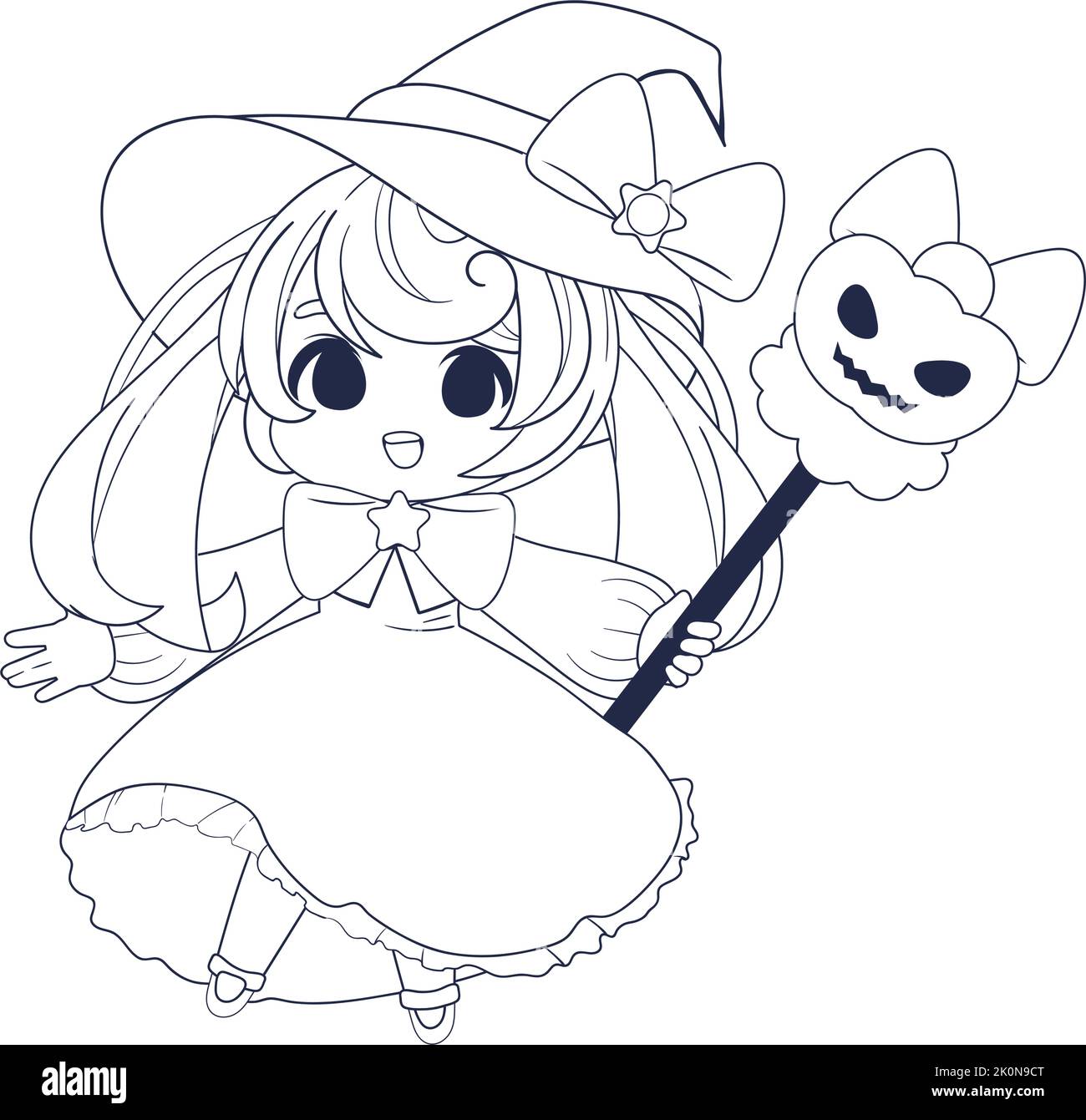 Cheerful anime girl Cut Out Stock Images & Pictures - Alamy