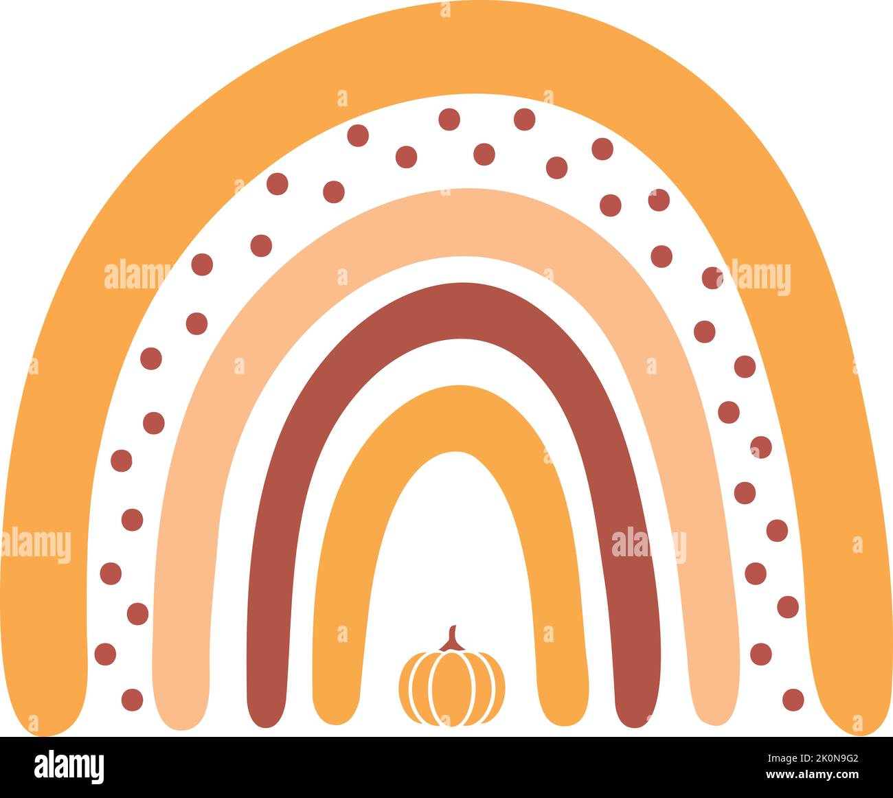 vector illustration of fall, autumn rainbow Stock Vector Image & Art ...