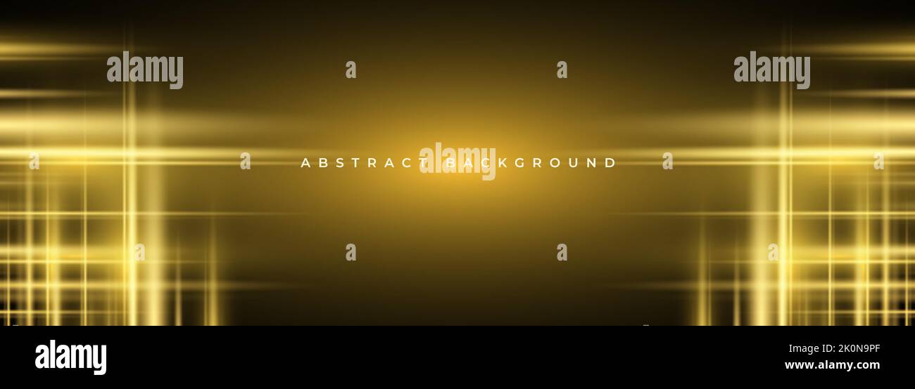 Vector abstract technology background with yellow lines. Vector ...