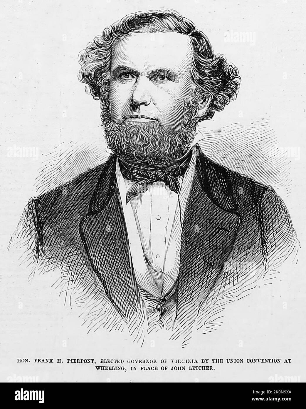 Portrait of Francis Harrison Pierpont, elected Governor of Virginia by ...