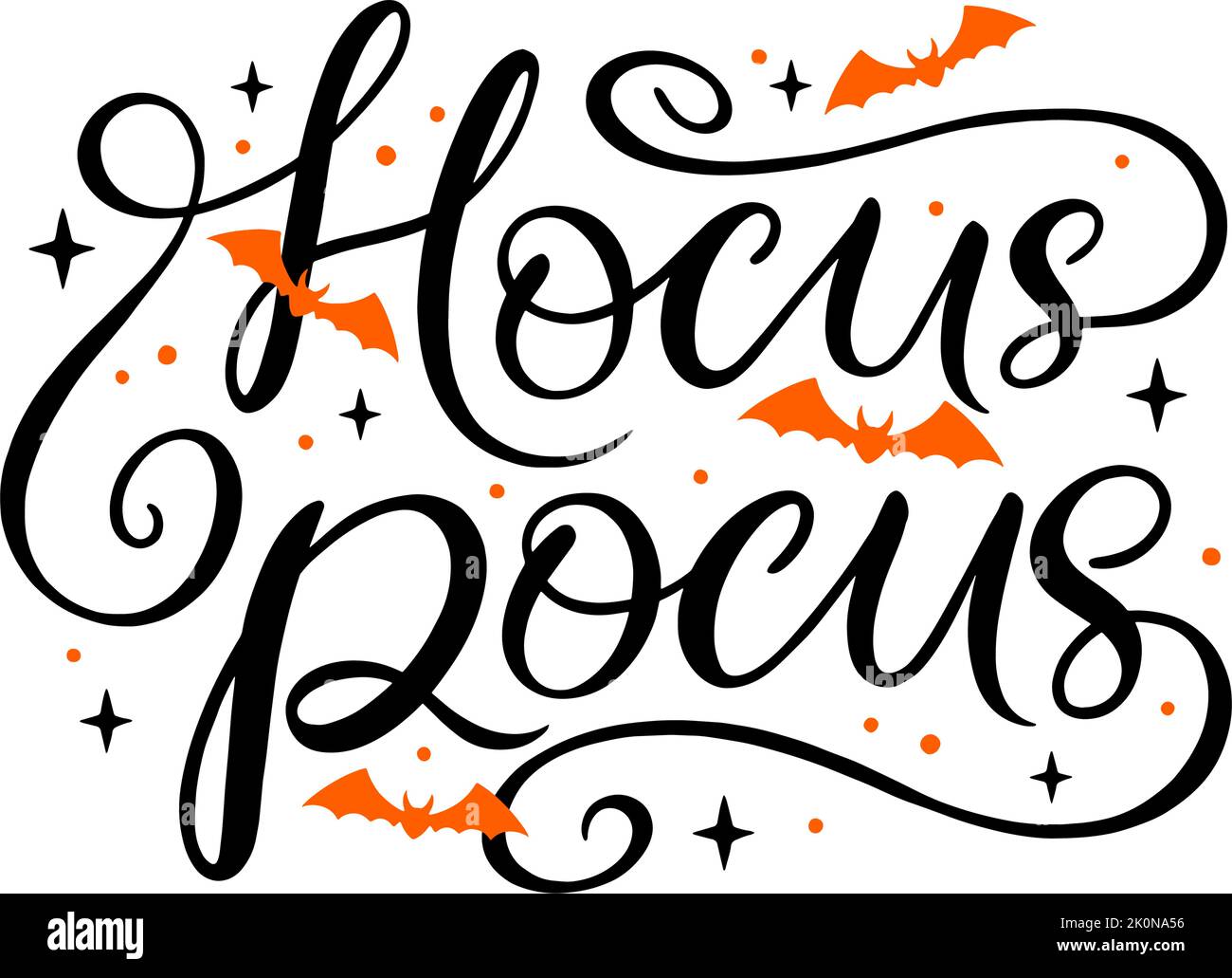 Hocus Pocus Halloween lettering Stock Vector Image & Art - Alamy