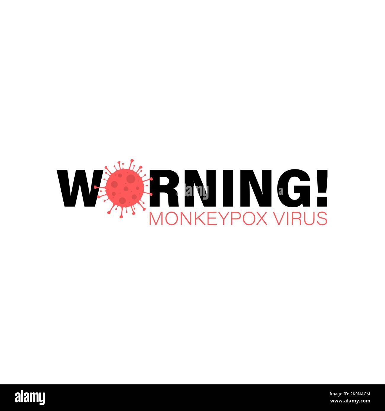 Monkeypox virus warning banner with white background Stock Vector Image ...