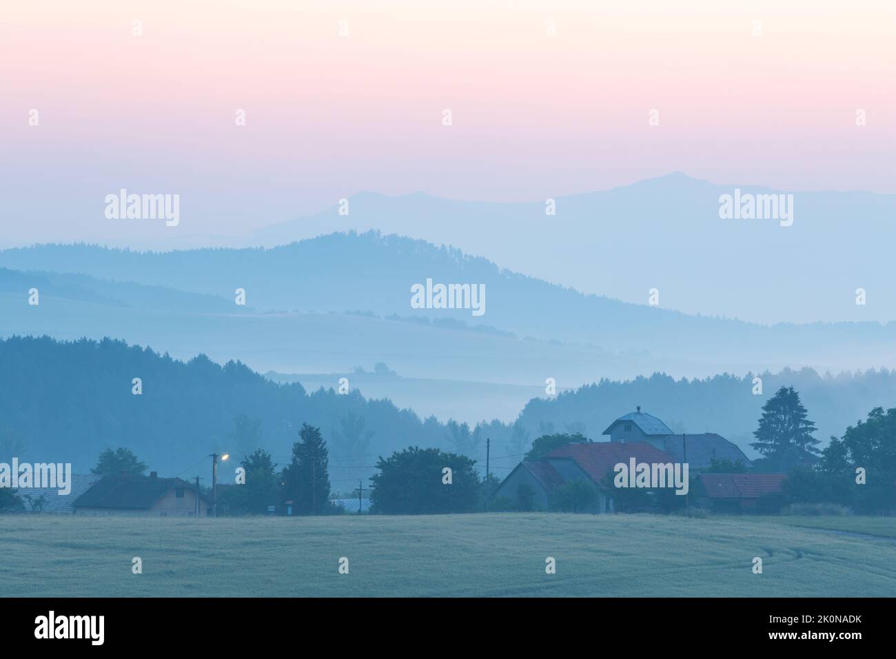Rural landscape of Turiec region in northern Slovakia Stock Photo - Alamy