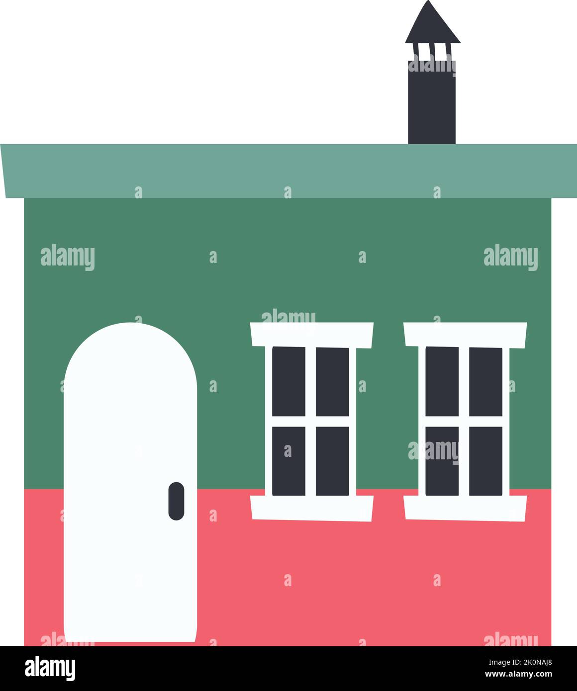 flat colored house Stock Vector Image & Art - Alamy
