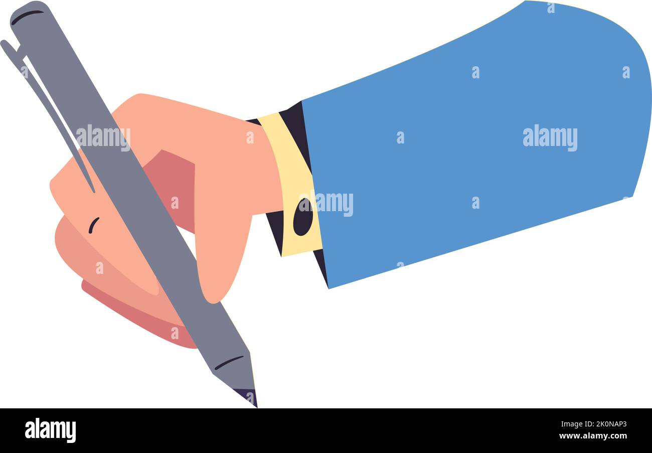 flat writing hand Stock Vector Image & Art - Alamy
