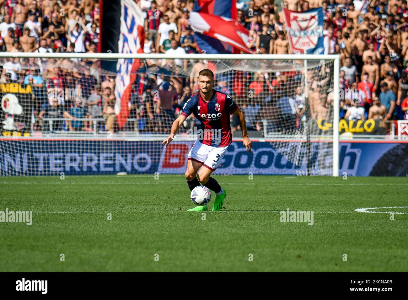 Bologna, Italy. 11th Sep, 2022. Bologna's Stefan Posch portrait in ...