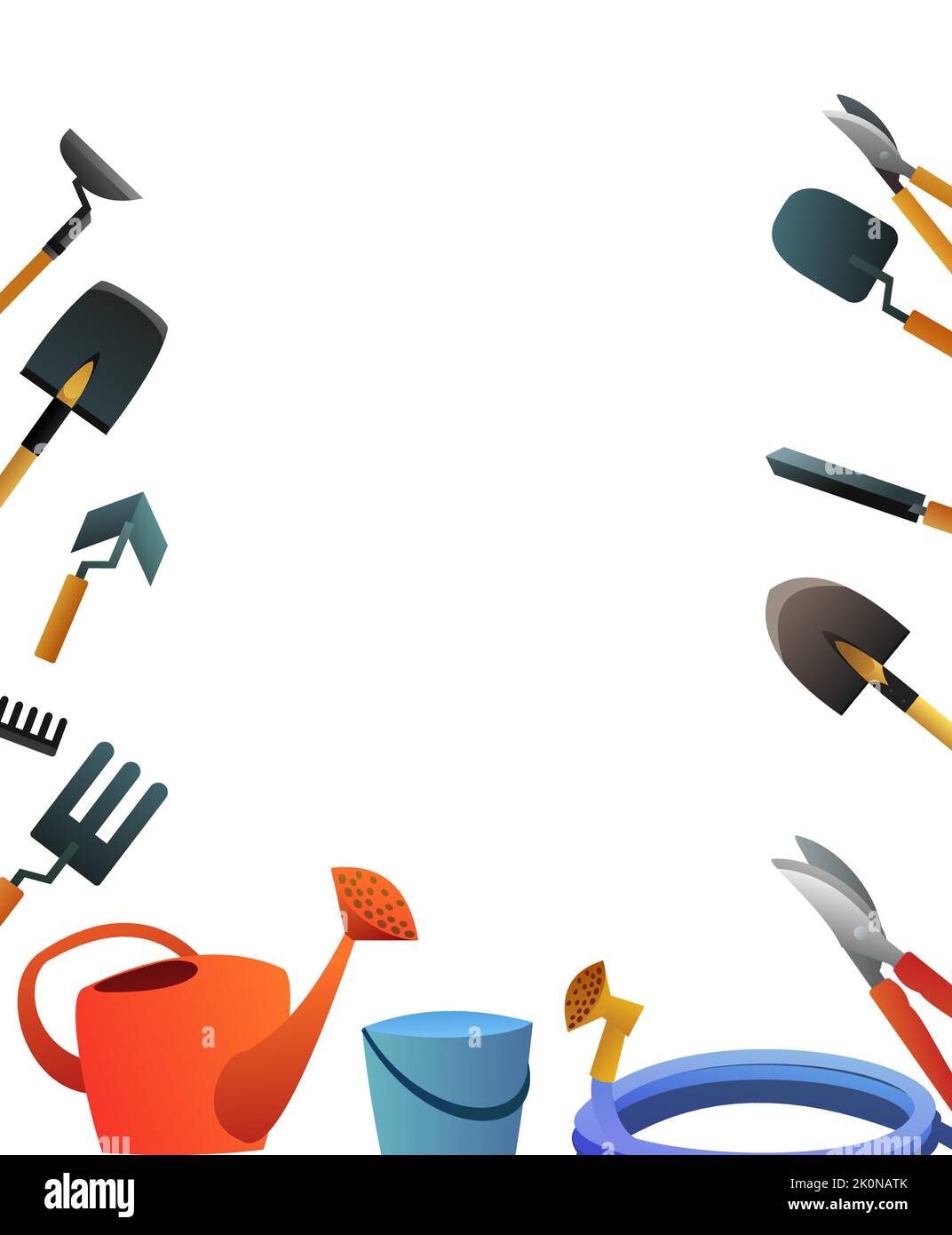 Garden work in spring Stock Vector Images - Alamy