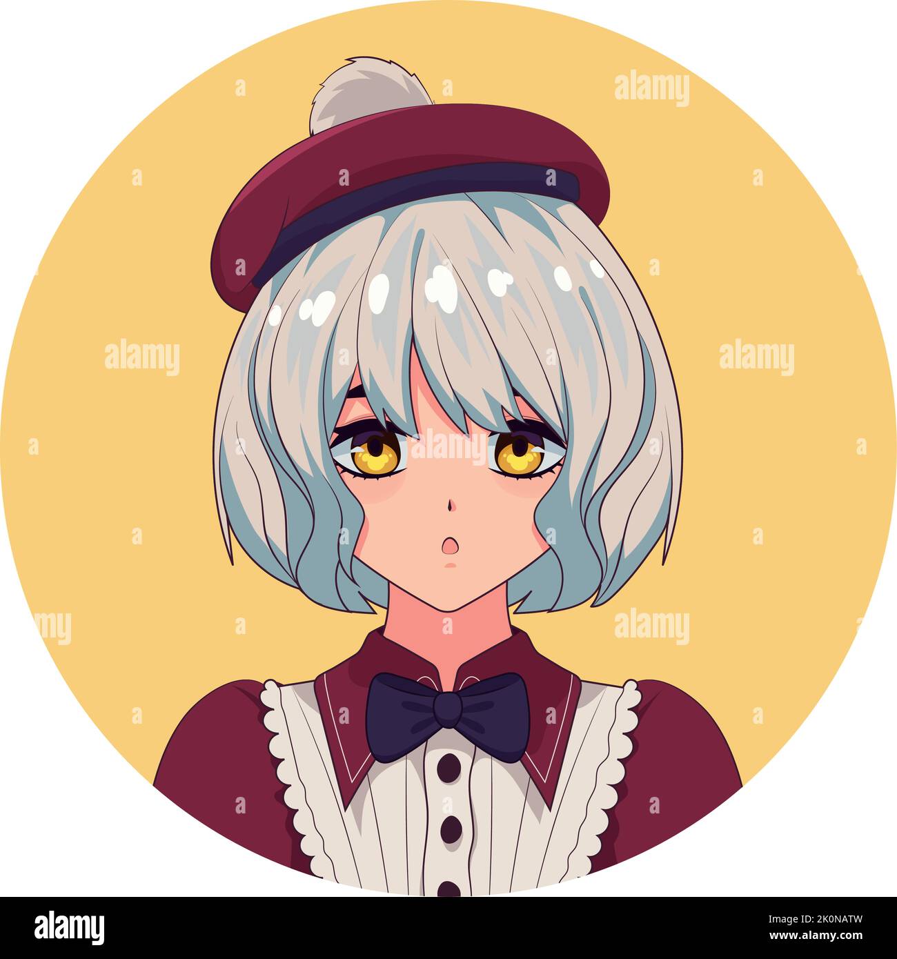 anime girl avatar Stock Vector Image & Art - Alamy