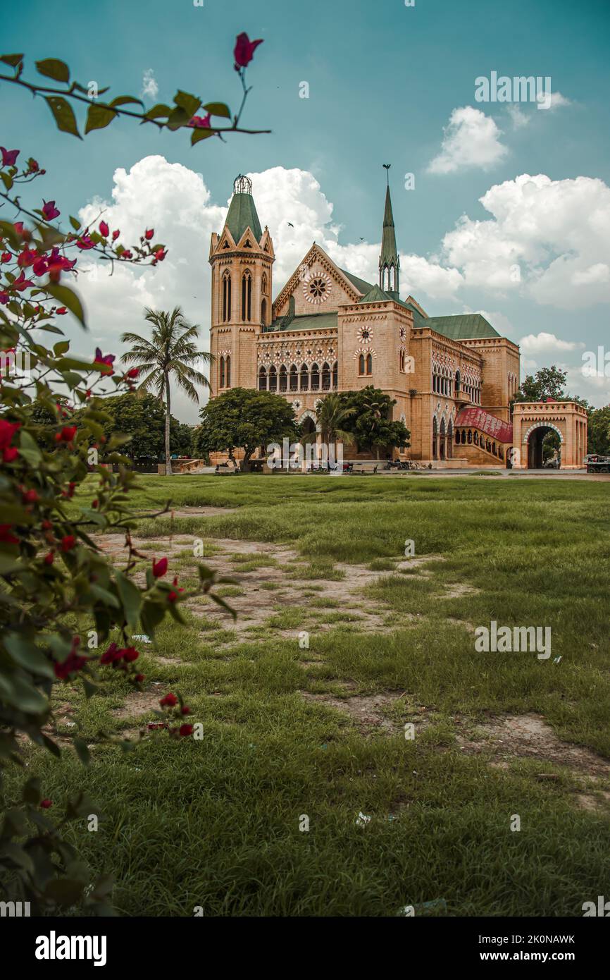 A vertical shot of the Frere Hall in Pakistan Stock Photo - Alamy