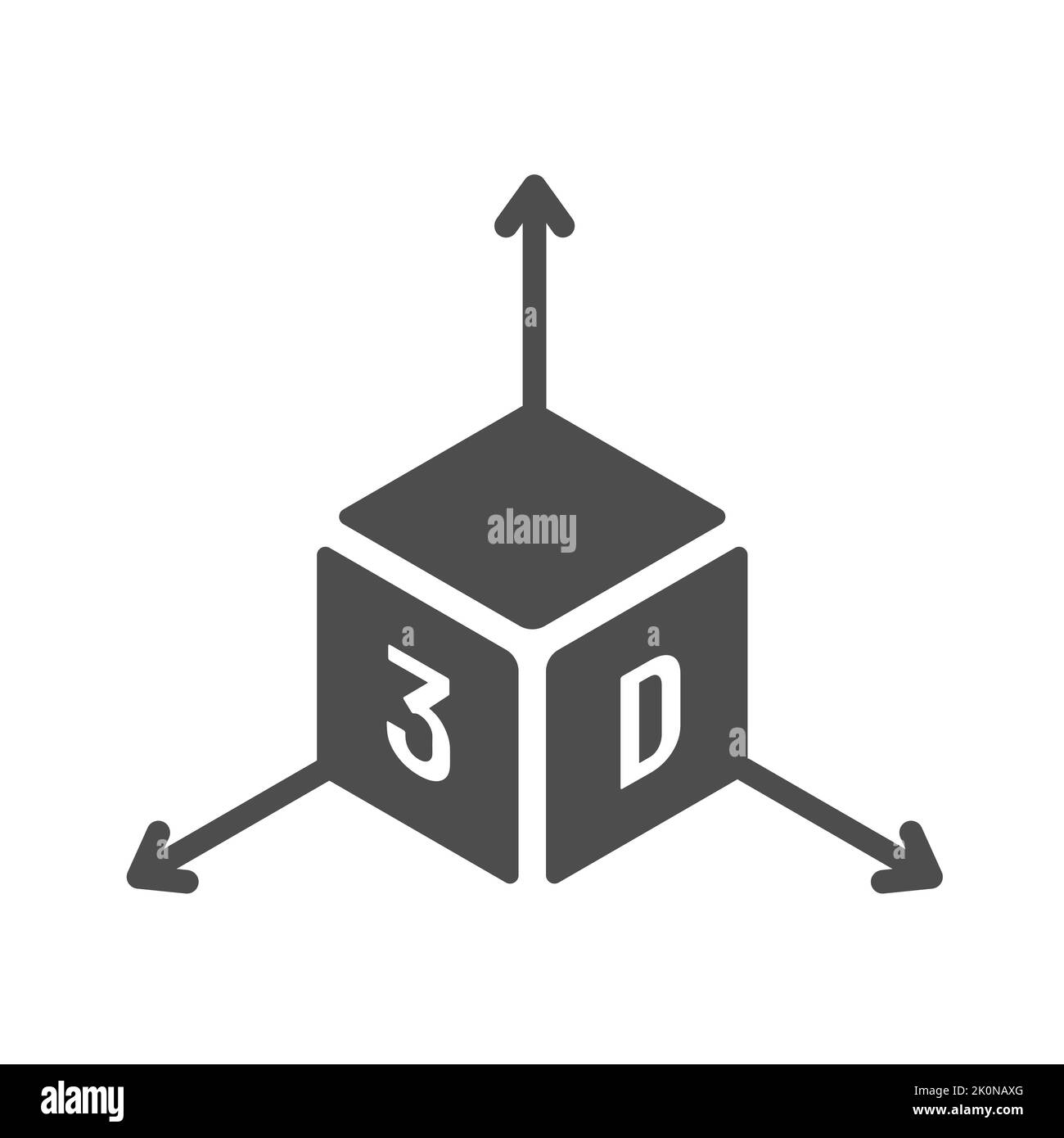 3d Object Vector Icon Isolated On White Stock Vector Image And Art Alamy