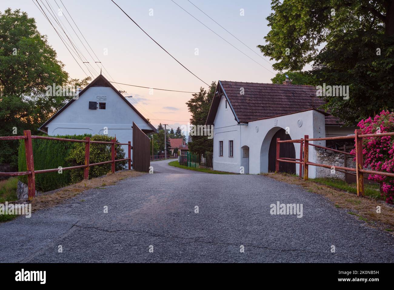 Characteristic historical folk architecture in Blatnica, Slovakia Stock ...