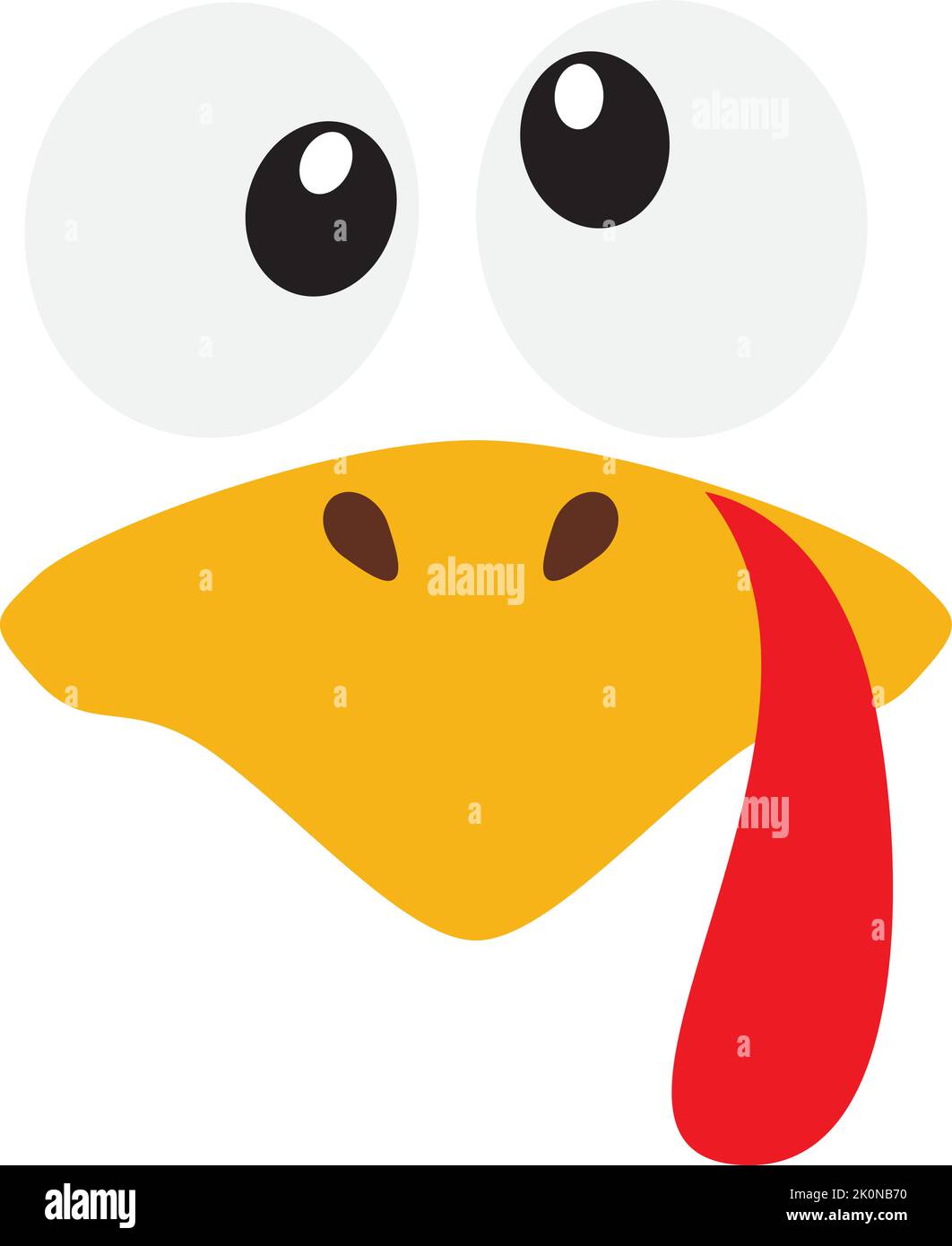 vector illustration of a funny turkey face Stock Vector Image & Art - Alamy