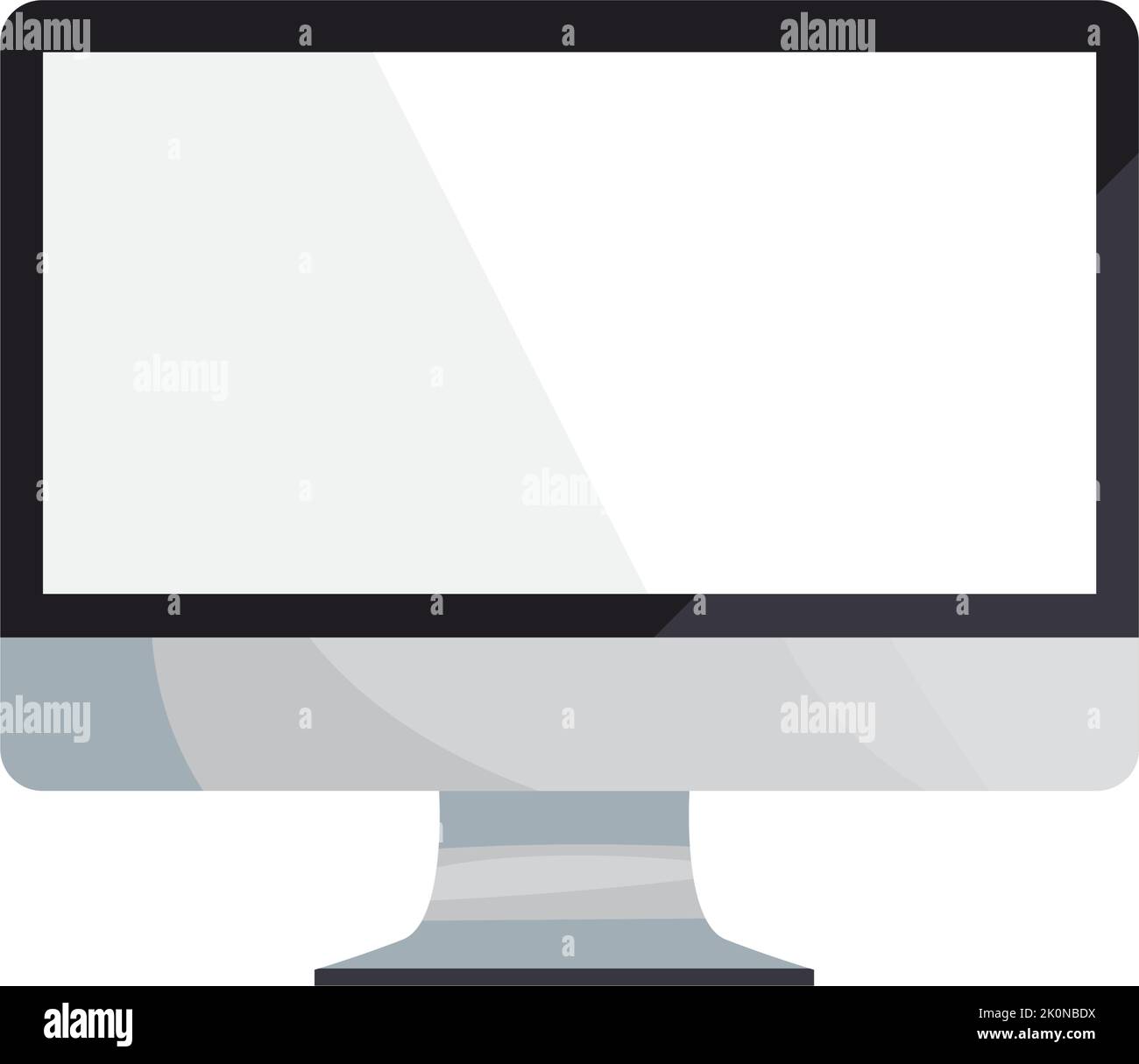 flat pc monitor Stock Vector Image & Art - Alamy