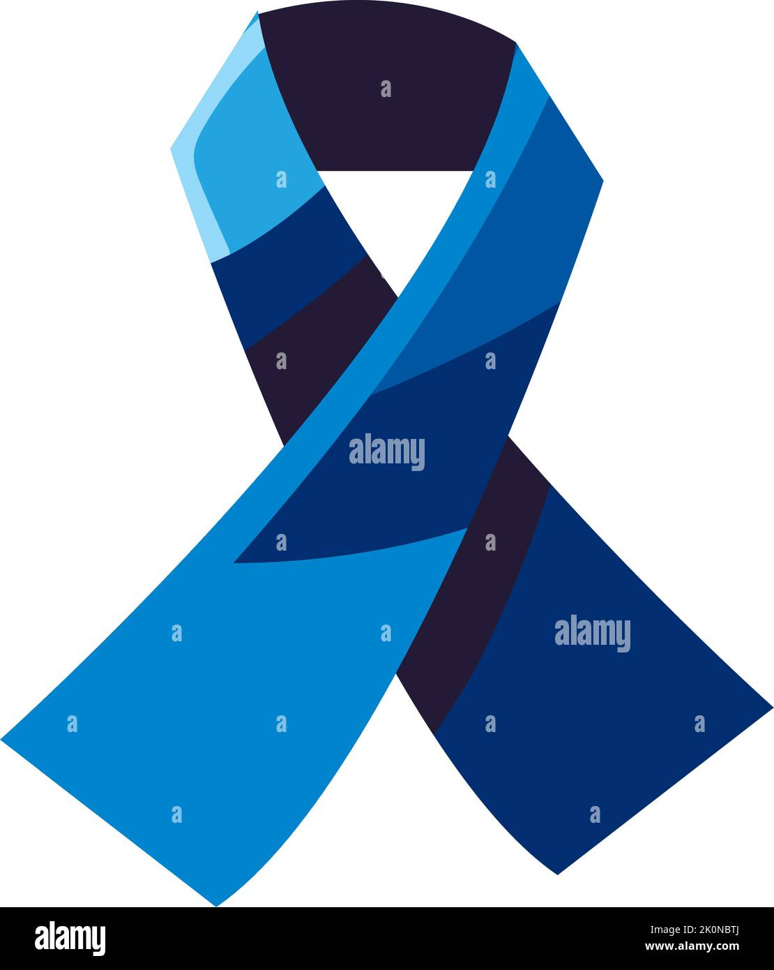 flat blue movember ribbon Stock Vector Image & Art - Alamy