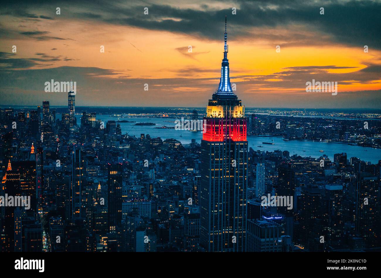 beautiful views New York Manhattan sunset Stock Photo - Alamy