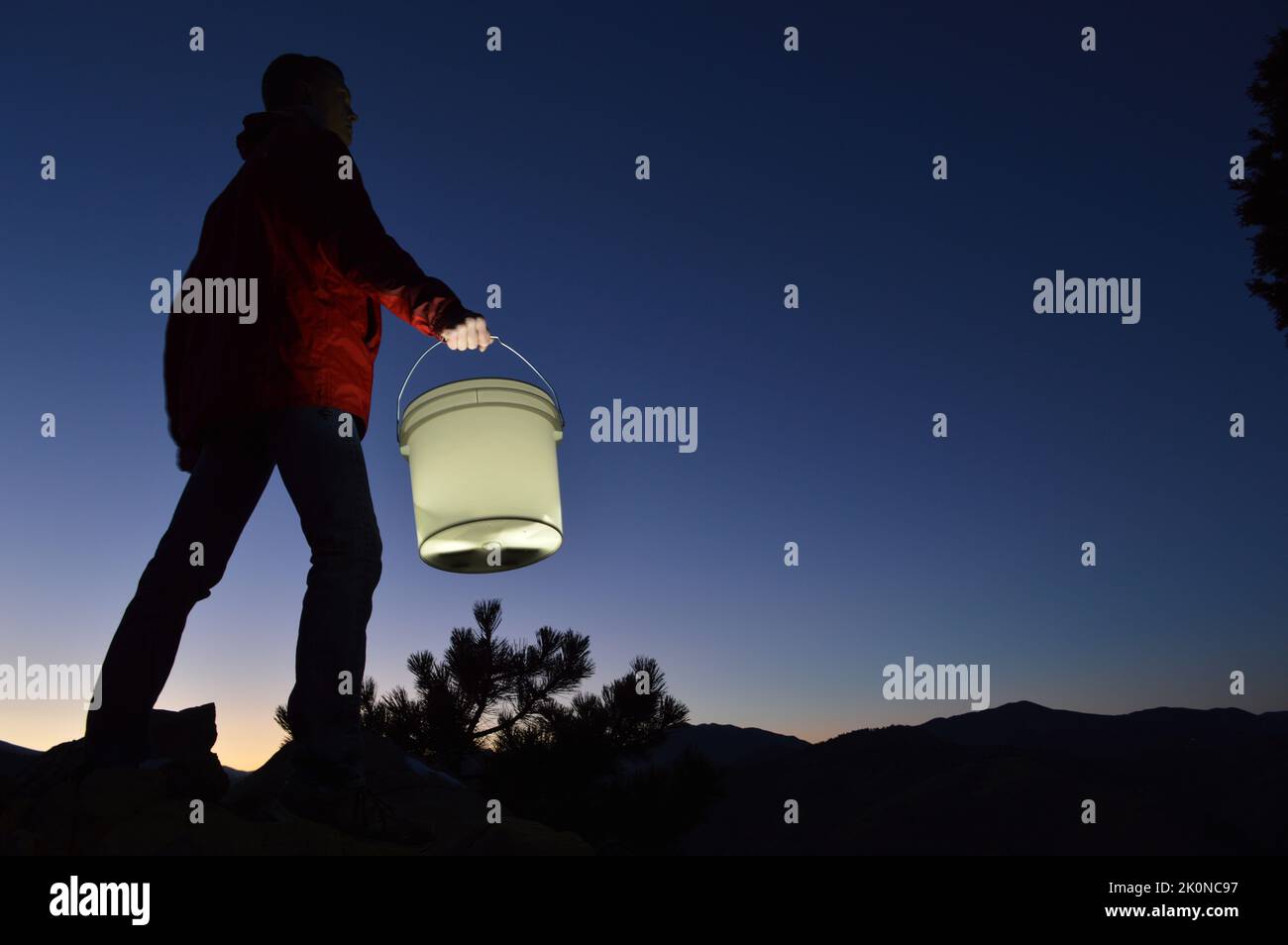 Male adventure light hi-res stock photography and images - Alamy