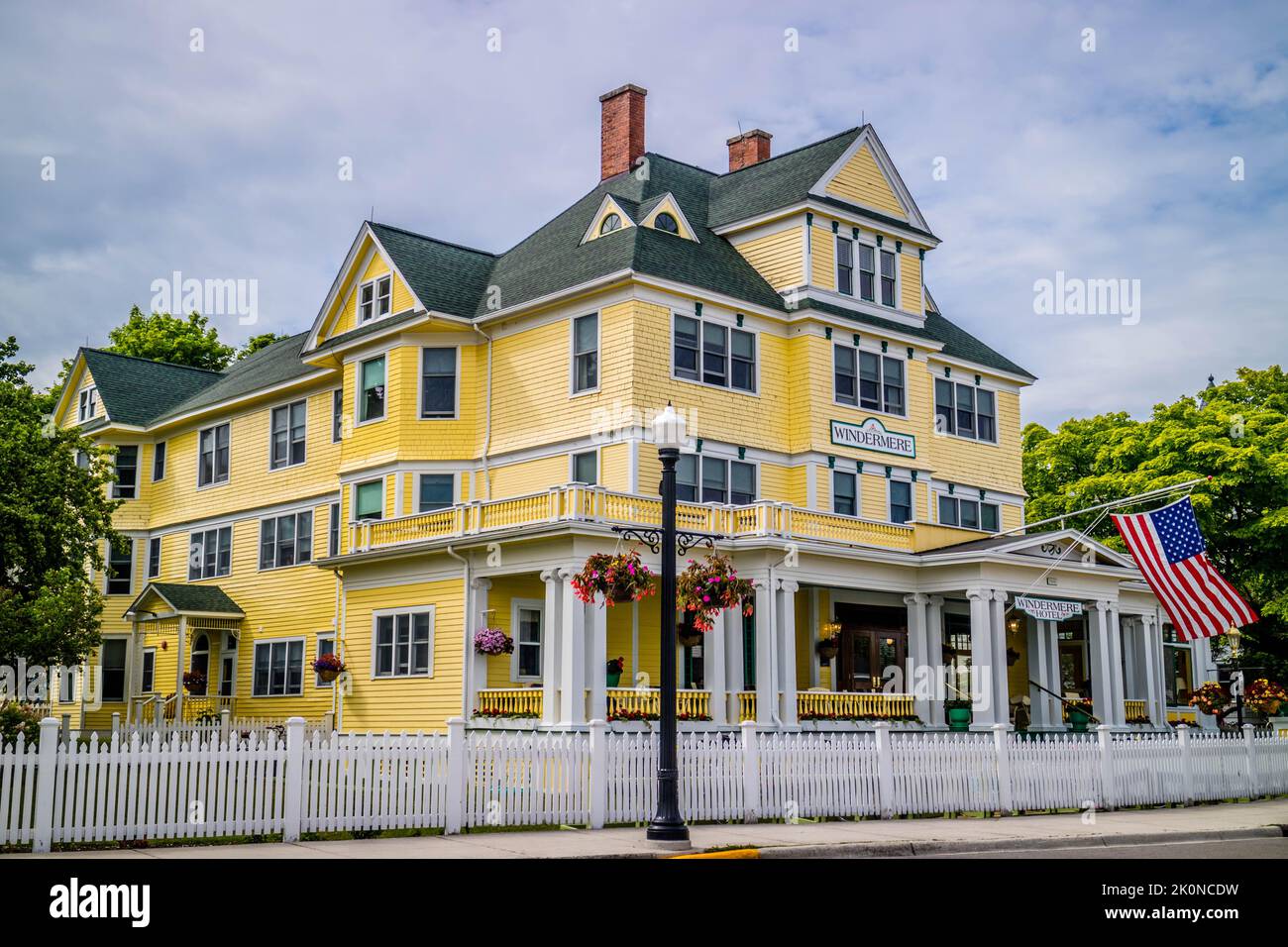 The Riggs Windermere in Mackinac Island, Michigan Stock Photo - Alamy