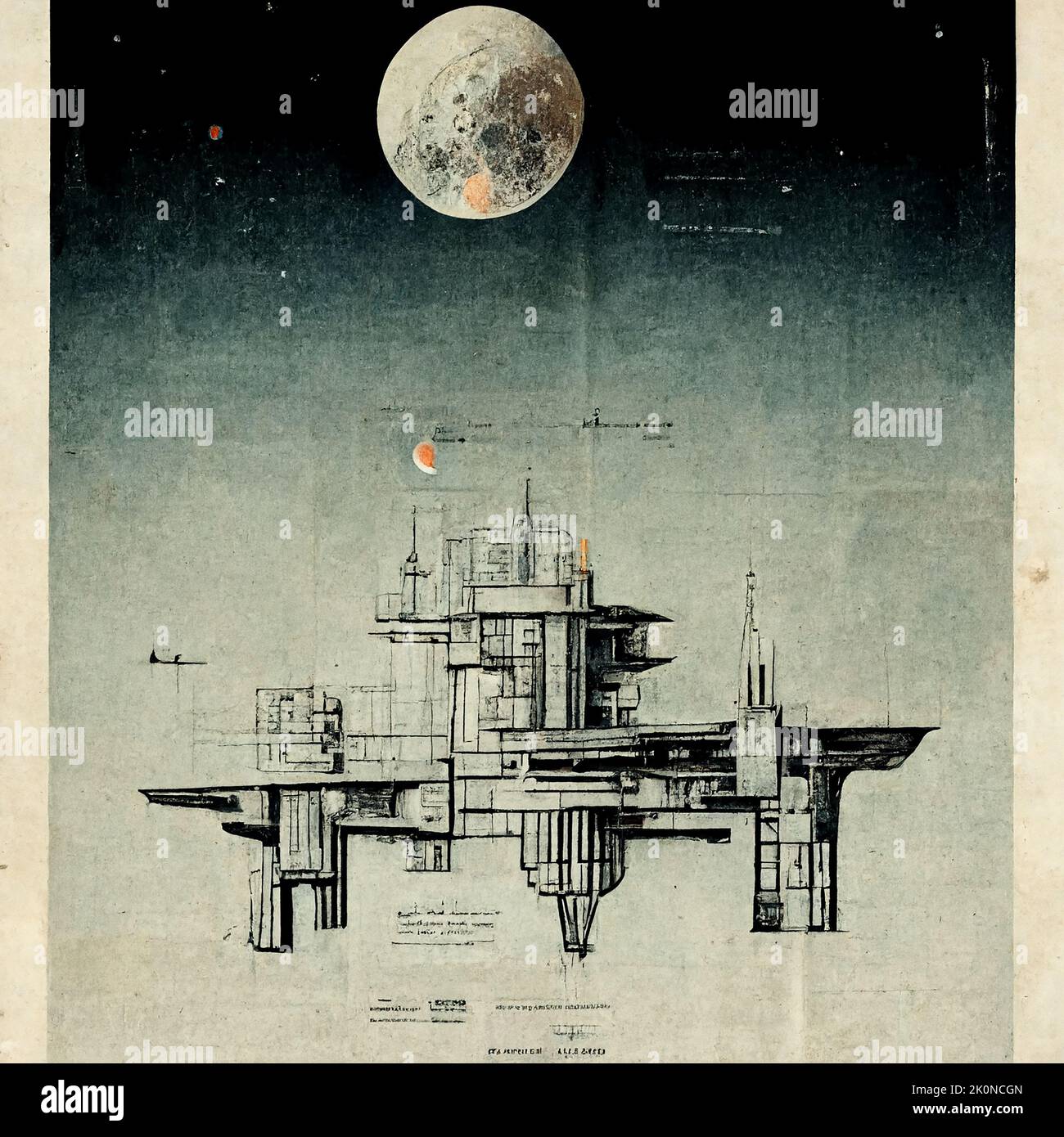 Vintage sci fi book cover hi-res stock photography and images - Alamy