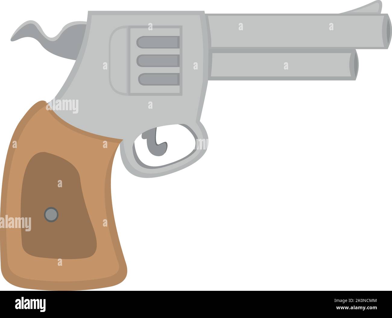 Vector illustration of a sheriff or cowboy pistol firearm Stock Vector ...